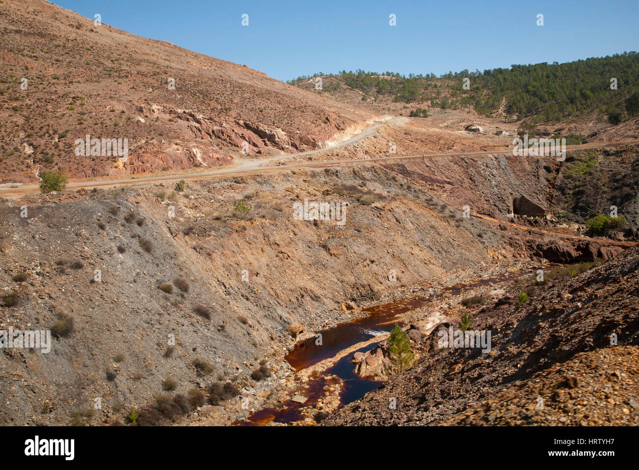 Lunar like despoiled landscape opencast mineral extraction Minas de ...