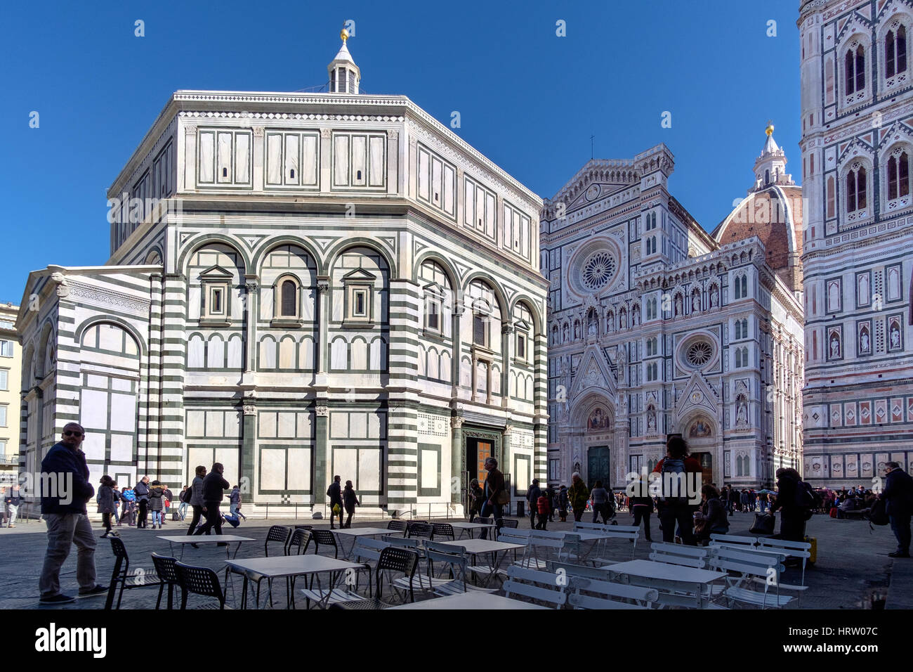 Florence, Italy - February 25, 2017: Baptistery (Battistero di San ...