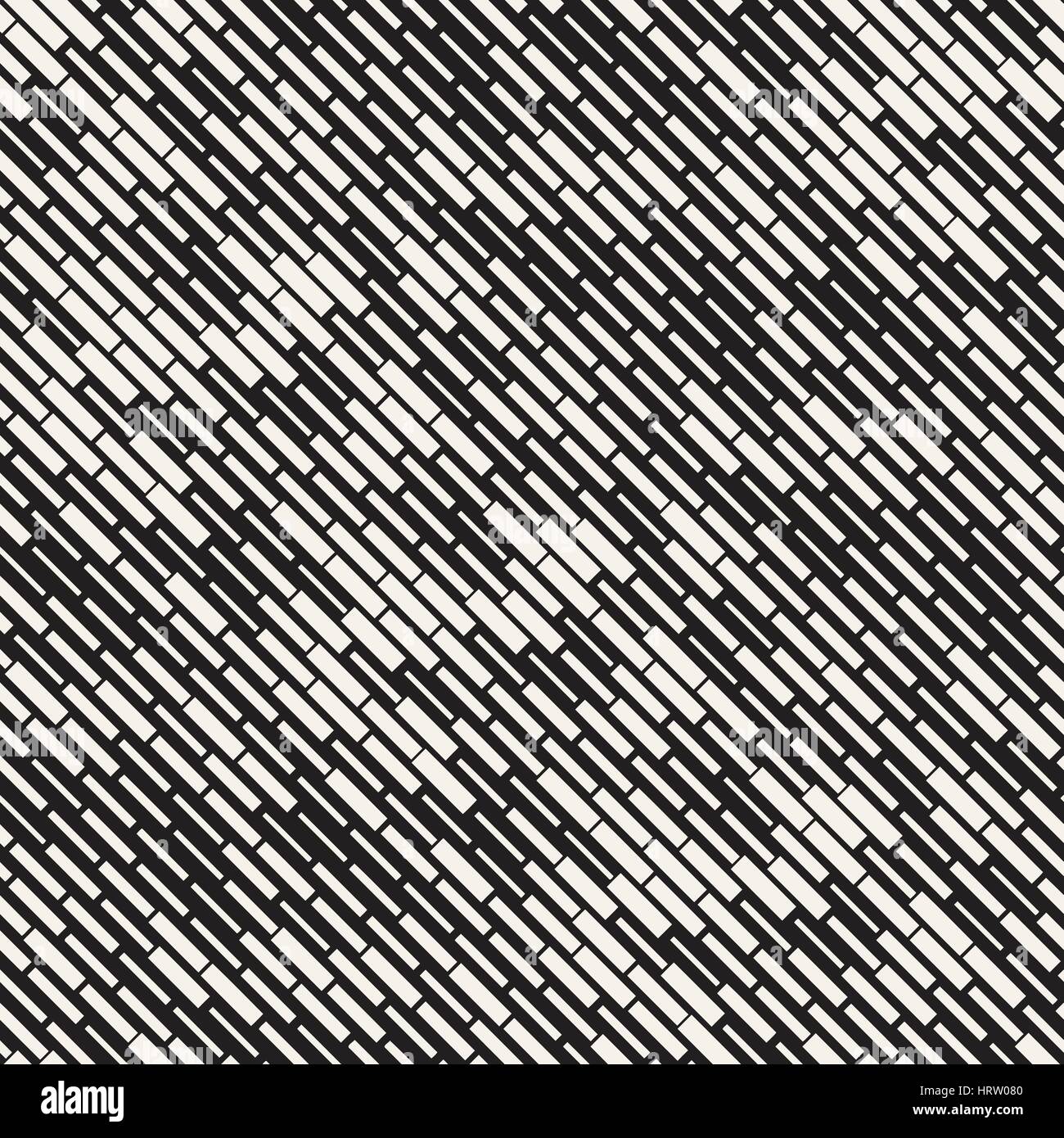 Vector Seamless Black And White Irregular Dash Rectangles Grid Pattern ...