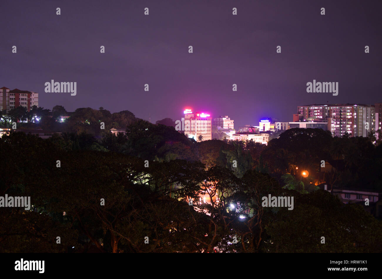 Night landscape of Mangalore City, Karnataka, India Stock Photo - Alamy