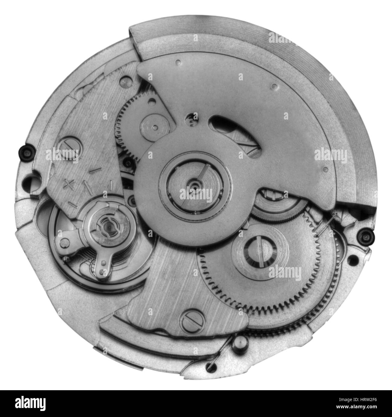 Clock inside detail Cut Out Stock Images & Pictures - Alamy
