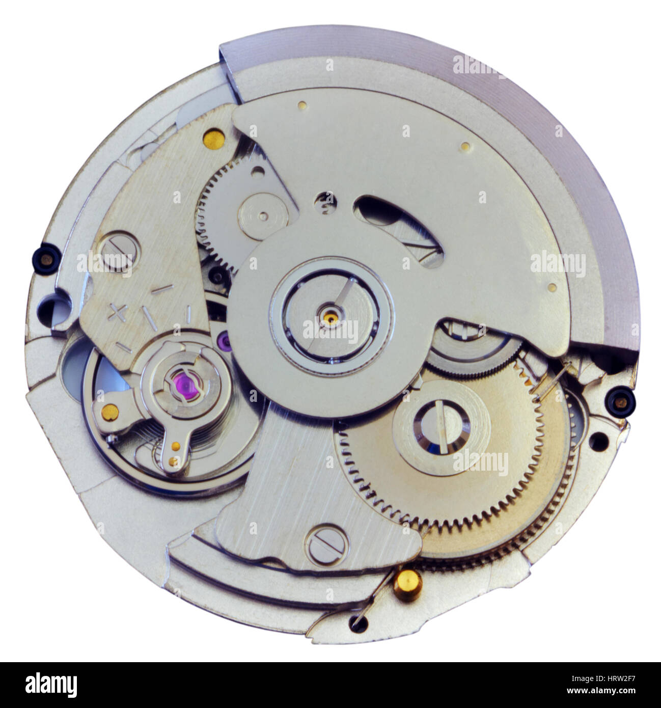 Clock inside detail Cut Out Stock Images & Pictures - Alamy