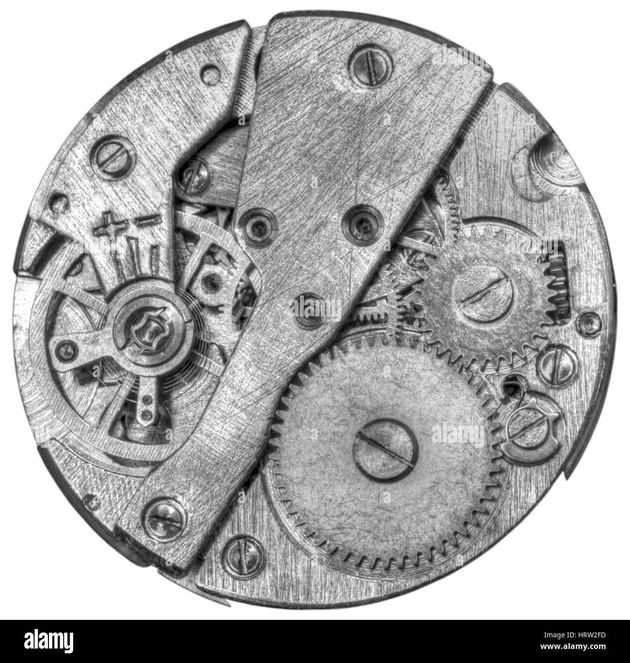 Clock inside detail Black and White Stock Photos & Images - Alamy