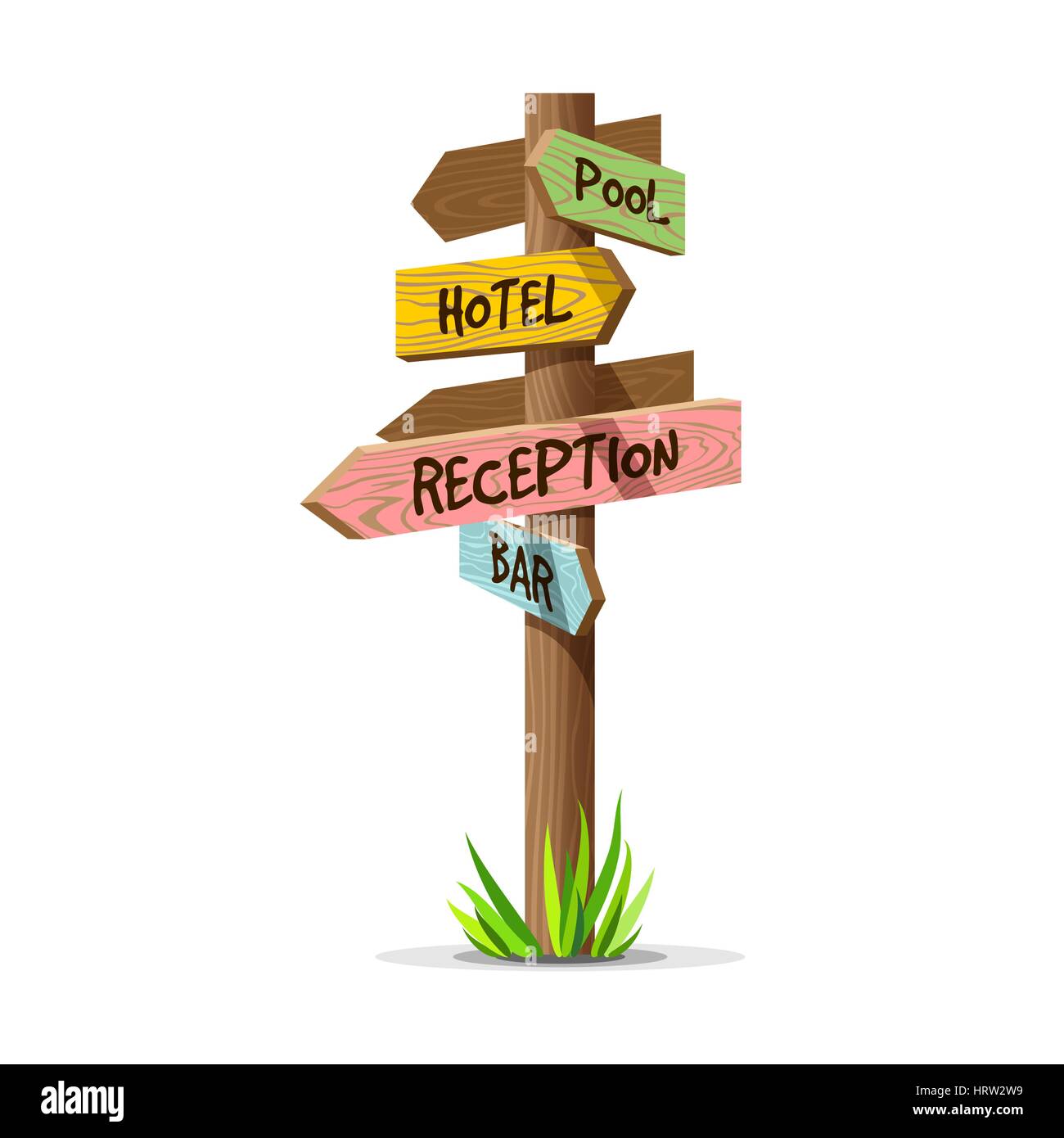 Rustic resort bar Stock Vector Images - Alamy