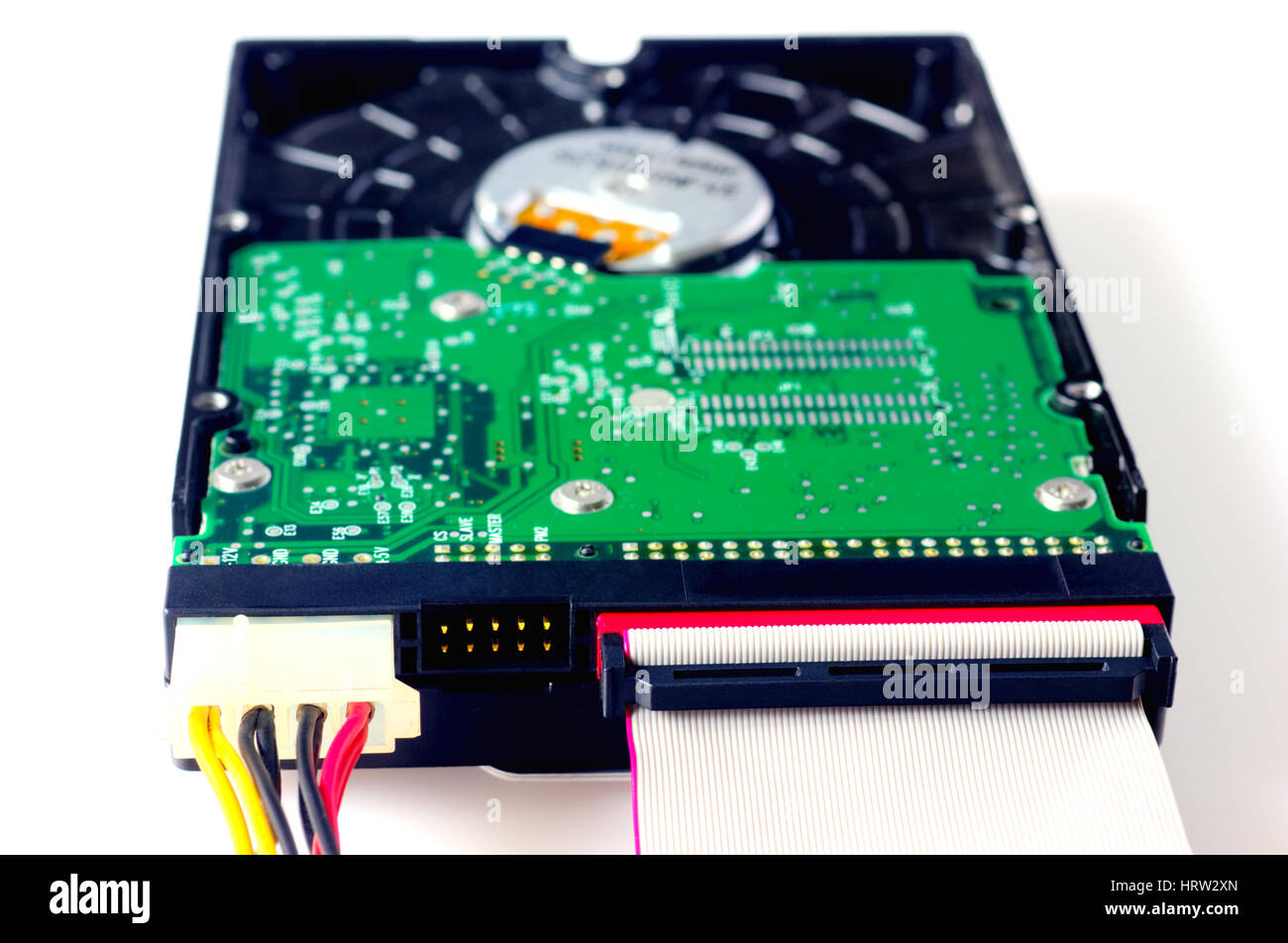 Hard disk drive isolated on white Stock Photo - Alamy