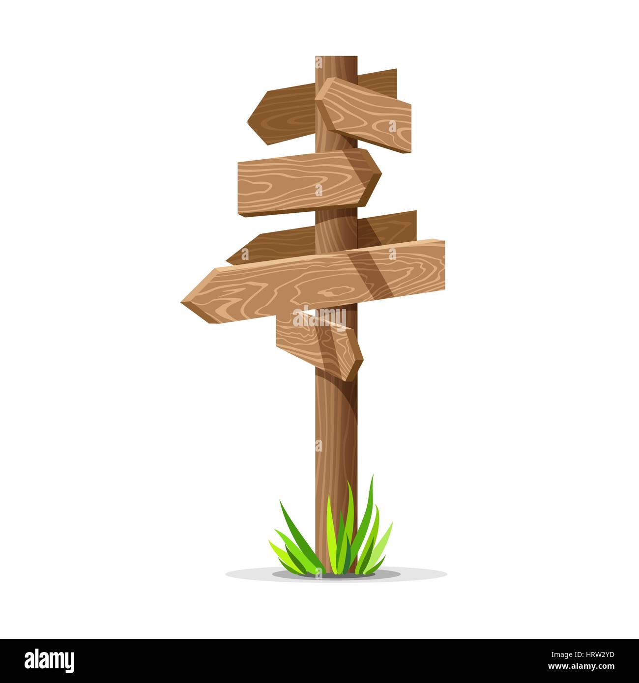 Wooden arrow vector empty signboard hi-res stock photography and images ...