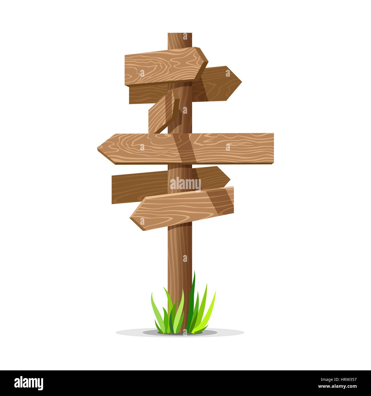 Wooden Arrow Sign Vector