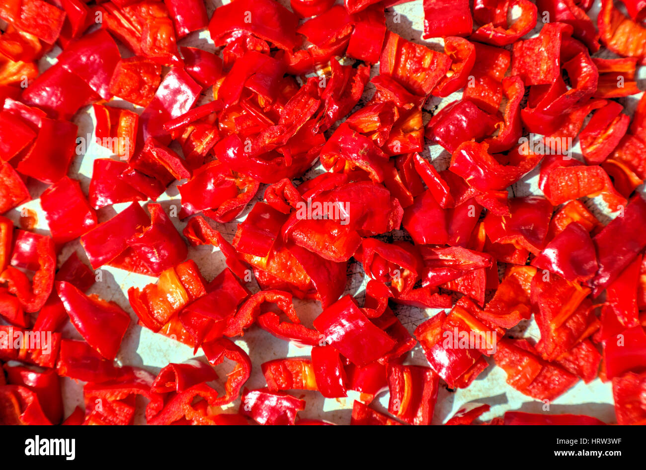 Red hot chilli chopped dry hi-res stock photography and images - Alamy