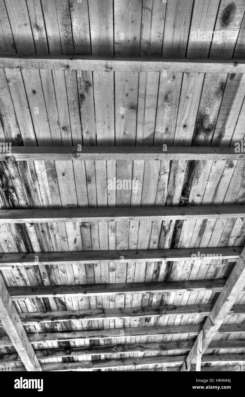 Construction natural wooden roof Black and White Stock Photos & Images ...
