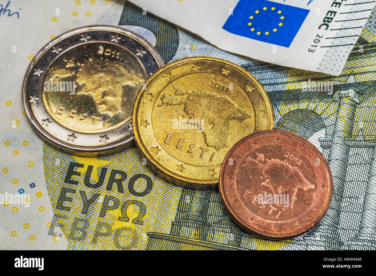 Map of europe euro coins hi-res stock photography and images - Alamy