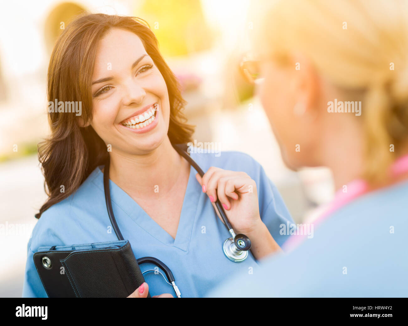 Nurses Talking High Resolution Stock Photography and Images - Alamy