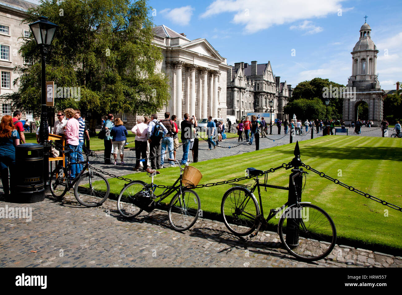 Parliament Square. Trinity College. University of Dublin. Dublin. Ireland. Europe Stock Photo ...