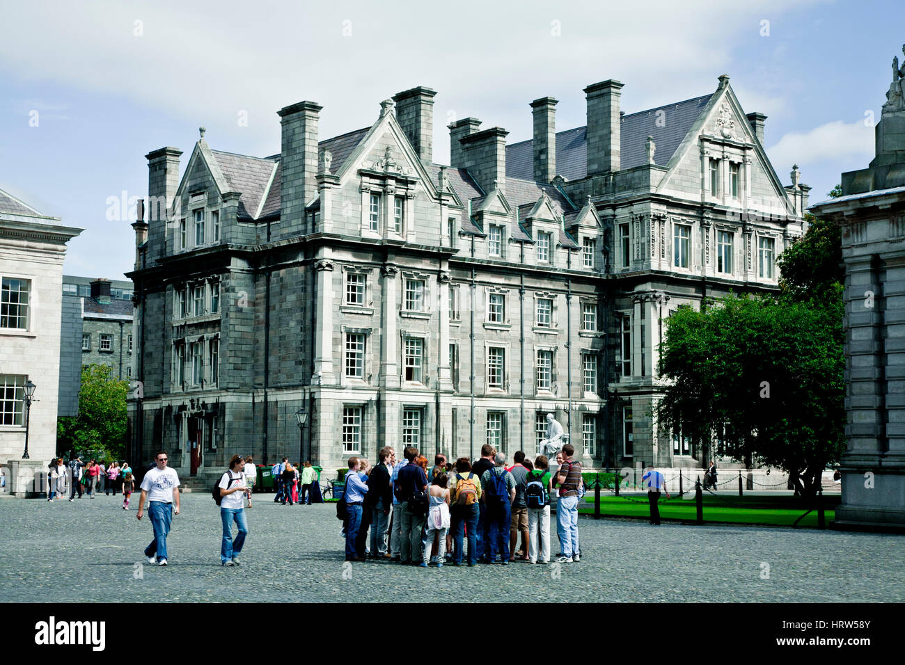 Parliament Square. Trinity College. University of Dublin. Dublin. Ireland. Europe Stock Photo ...