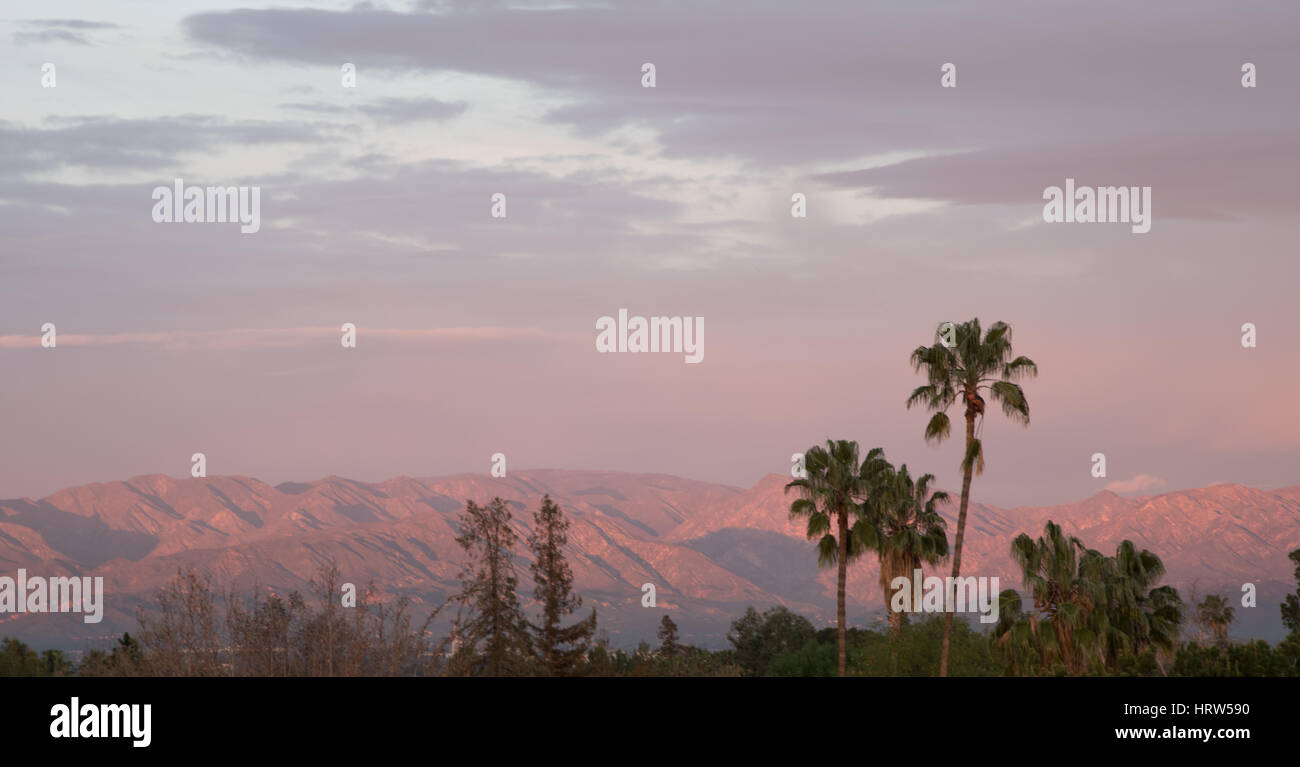 Sunset in Los Angeles Stock Photo - Alamy