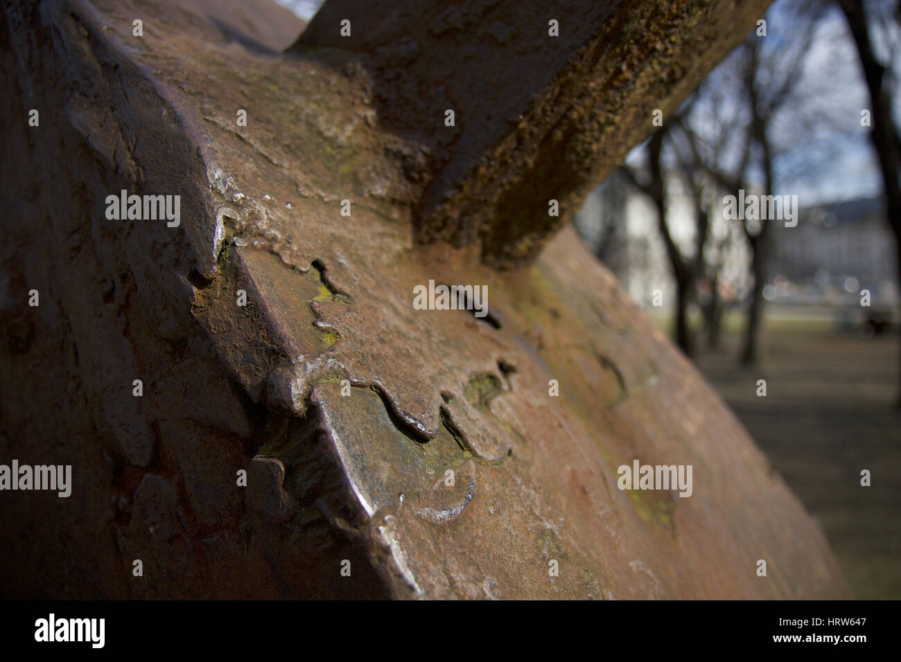 Rust Iron Statue Stock Photo - Alamy
