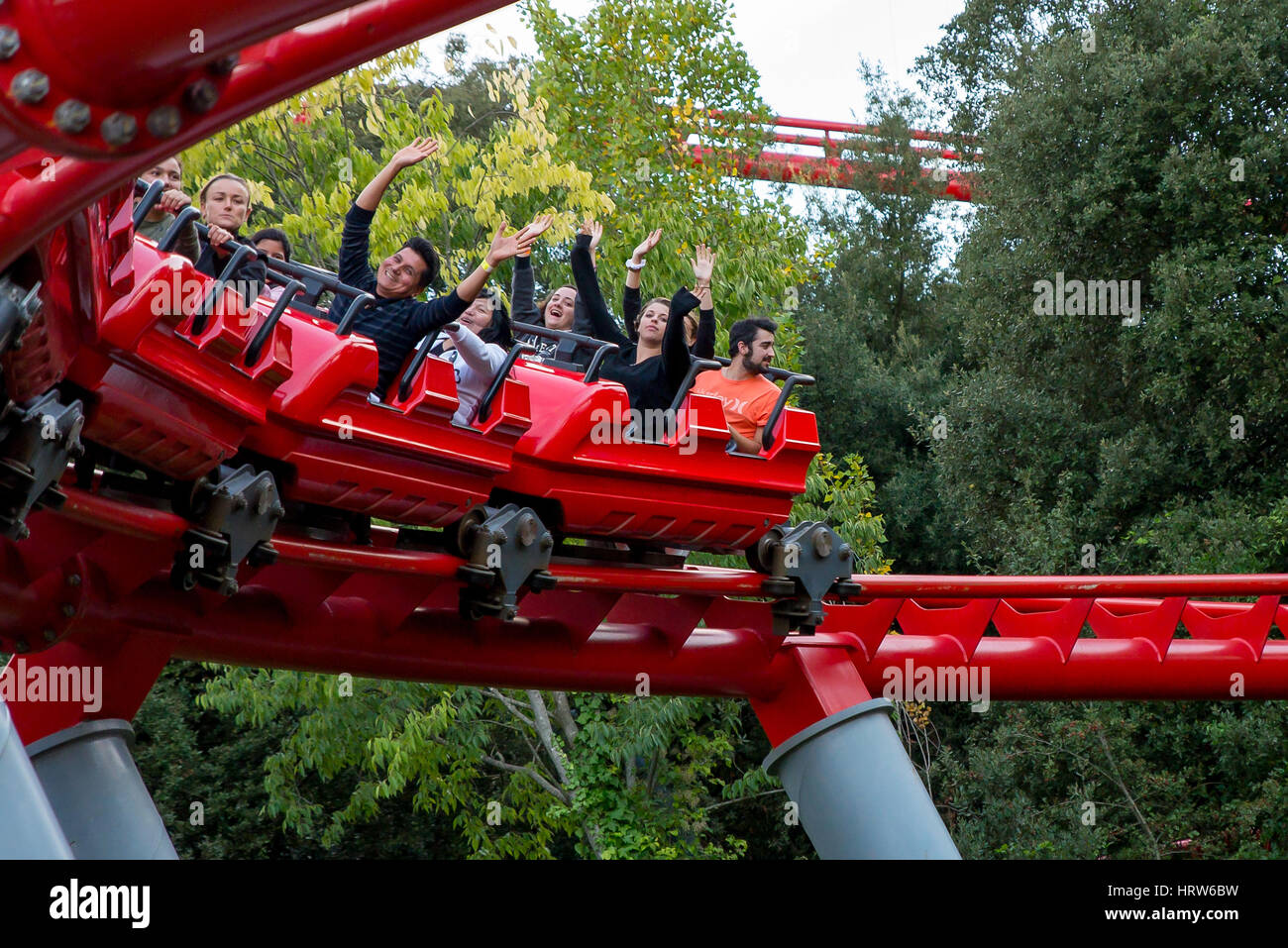 Roller coaster people hi-res stock photography and images - Alamy