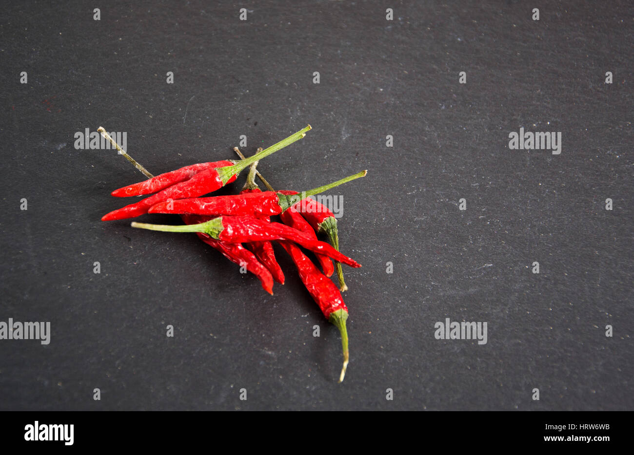 Chili on black background hi-res stock photography and images - Alamy