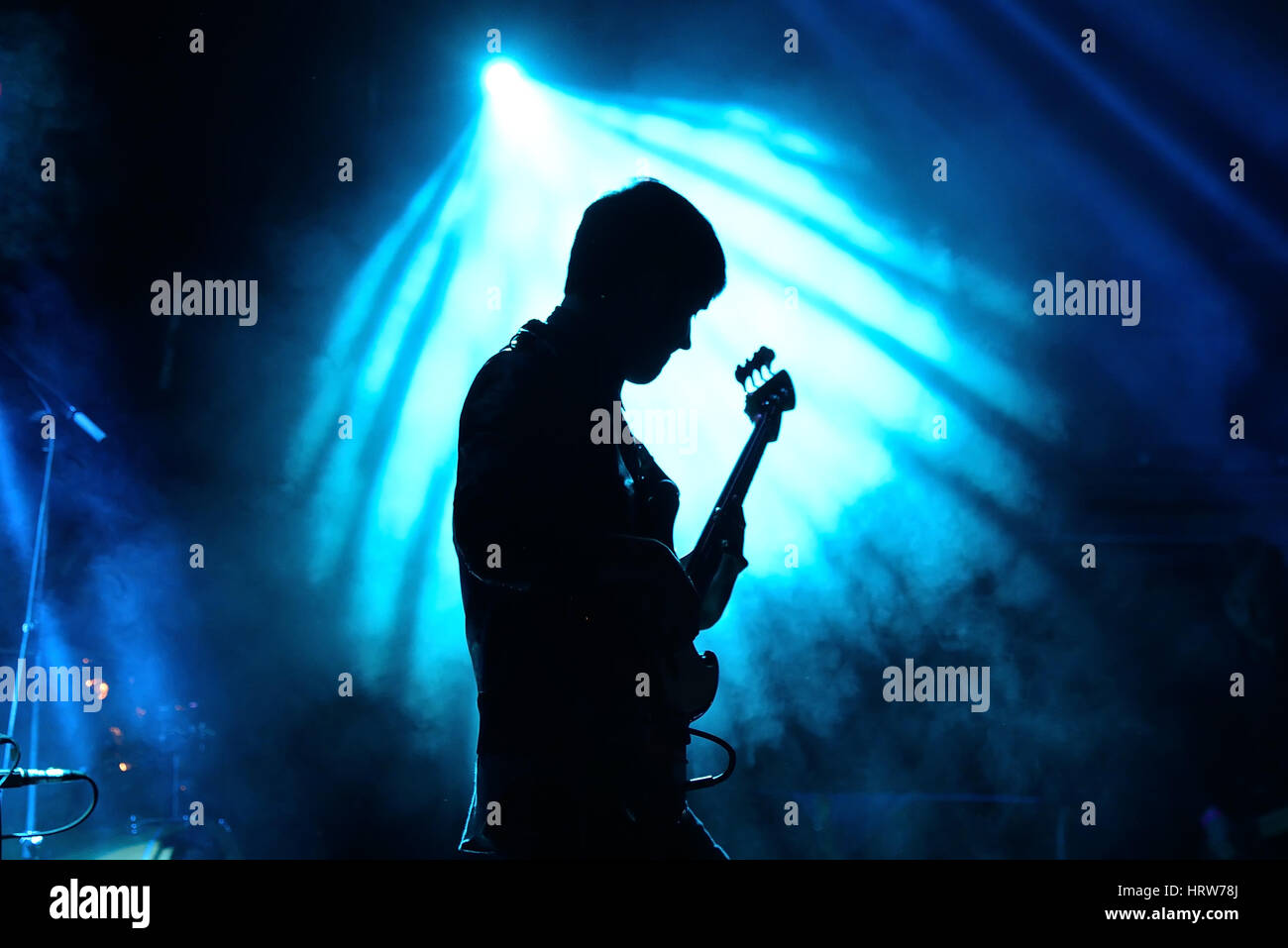BARCELONA - OCT 25: Algiers (band) in concert at Primavera Club 2015 ...