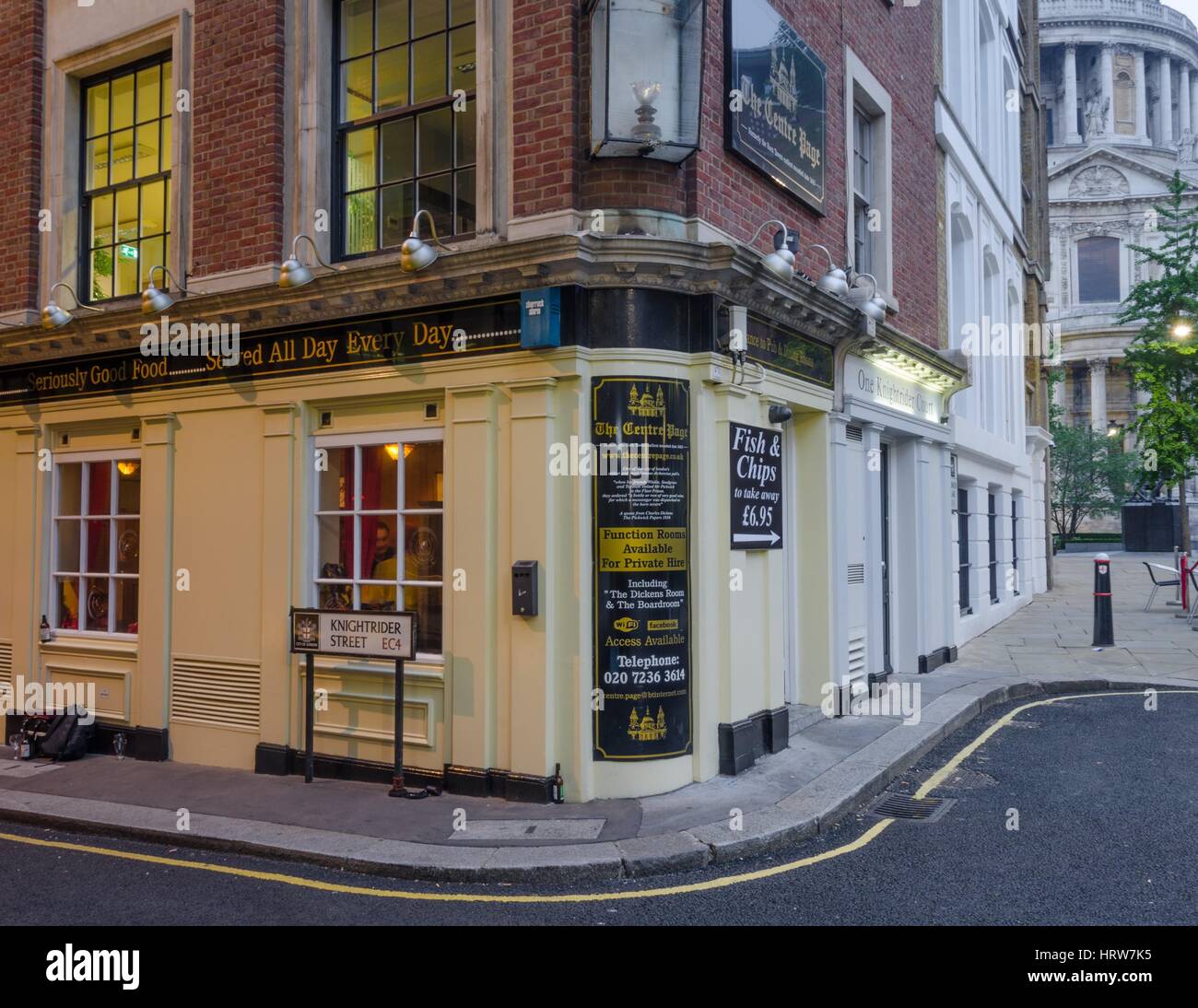 The Centre Page pub on Knightrider Street, London, UK Stock Photo - Alamy