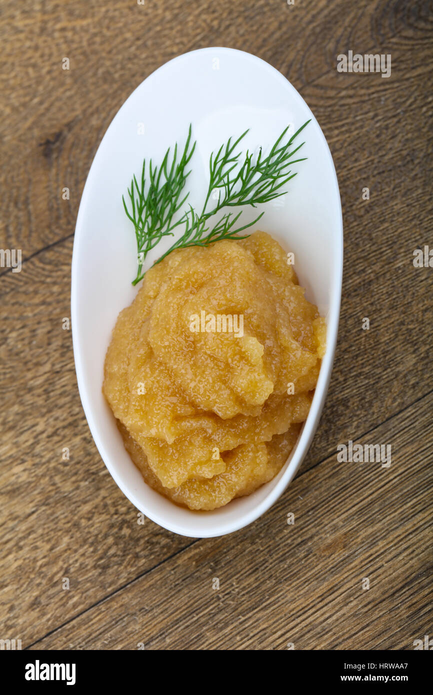 Herring roe with dill on the plate Stock Photo - Alamy