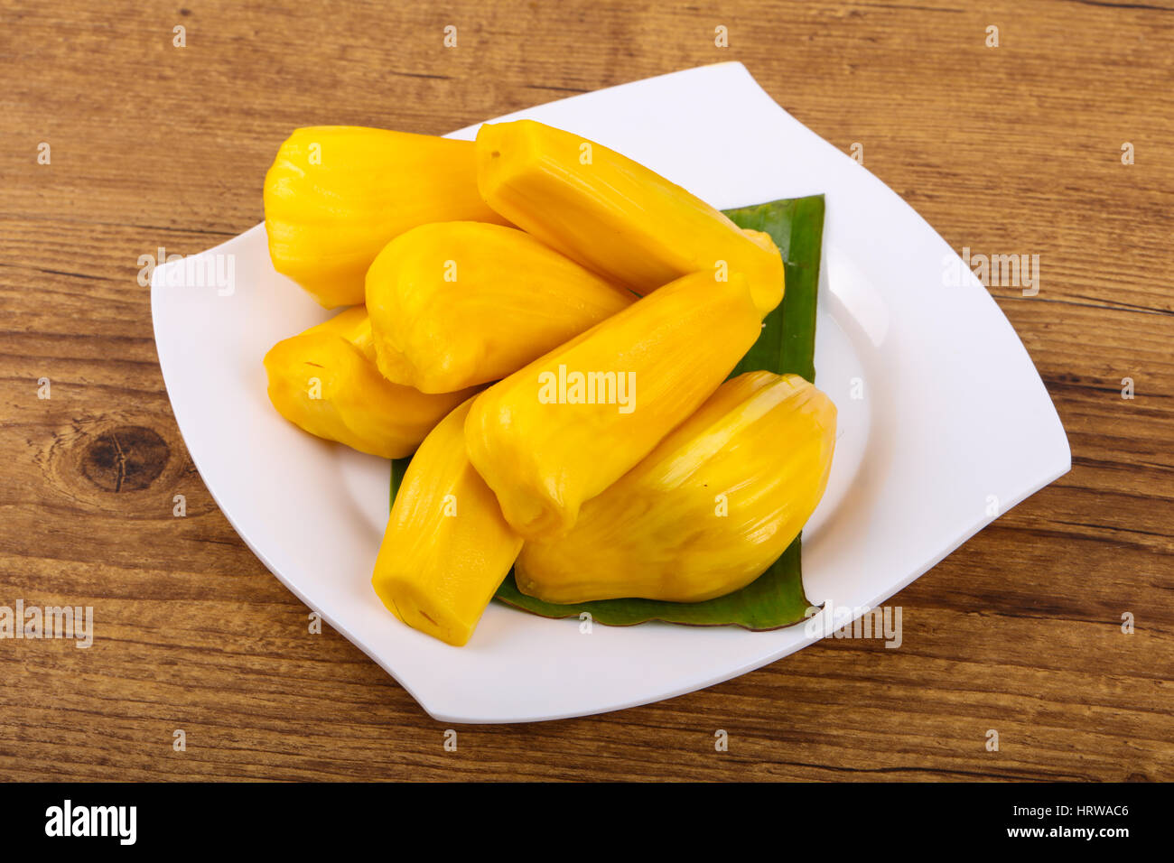 Fresh sweet Jackfruit segment ready for eat Stock Photo - Alamy