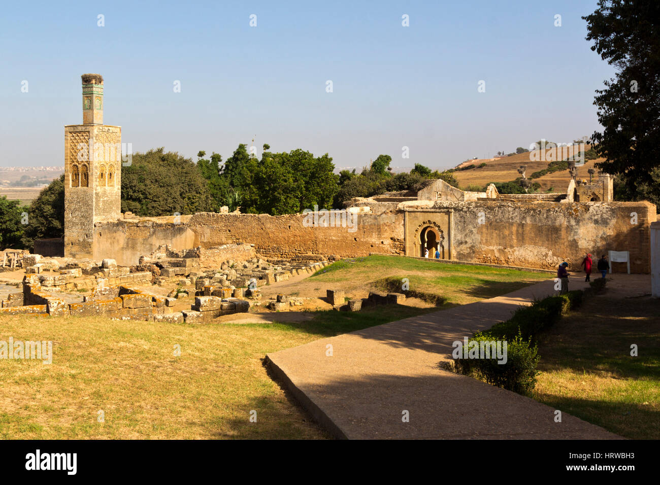 Ruins of the ancient mosque at Chellah, Rabat, Morocco Stock Photo - Alamy