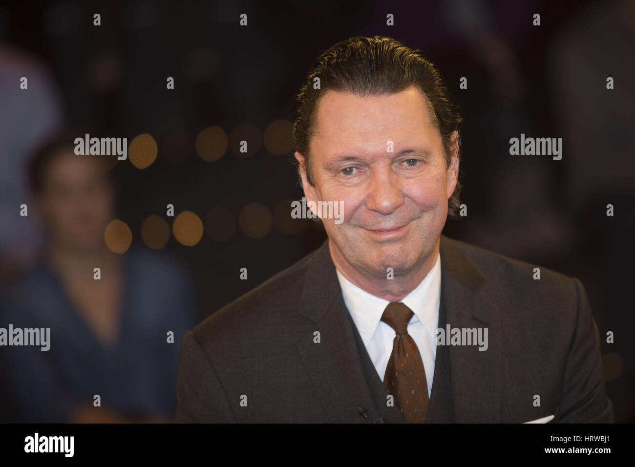 German ZDF TV Talkshow Markus Lanz at Fernsehmacher-Studio Featuring ...