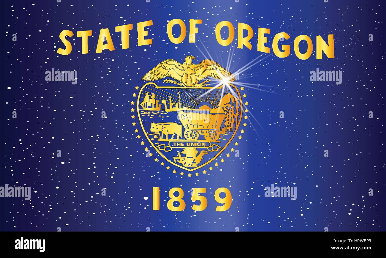 Abstract oregon states flag hi-res stock photography and images - Alamy