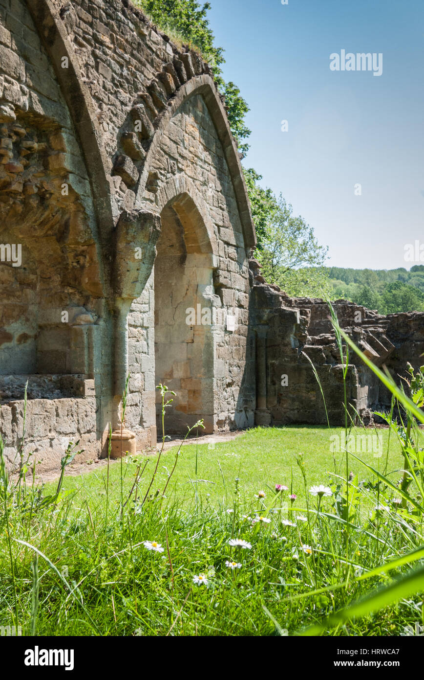 The ruins of Hailes Abbey near Winchcombe, Gloucestershire, England. UK ...