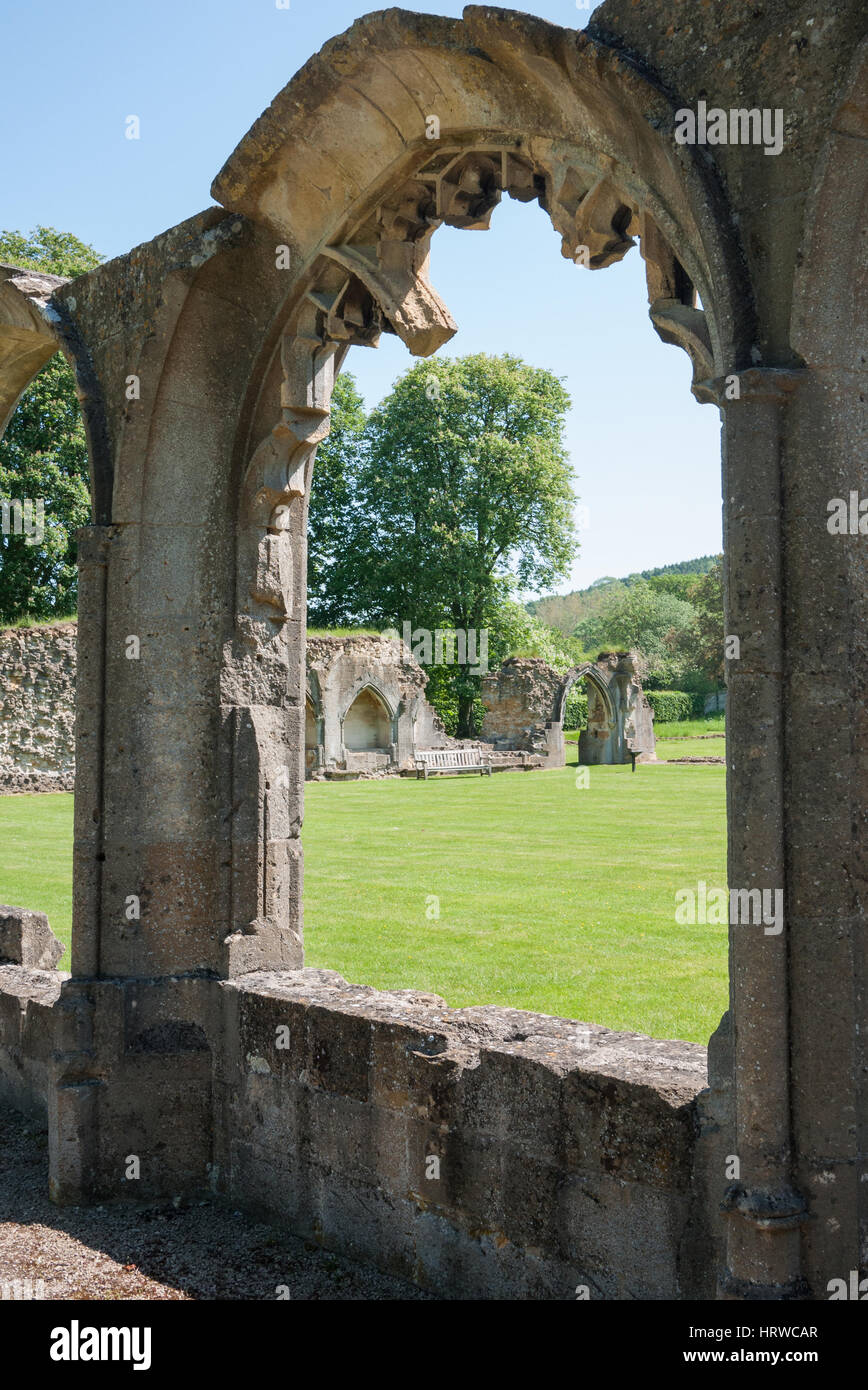 The ruins of Hailes Abbey near Winchcombe, Gloucestershire, England. UK ...