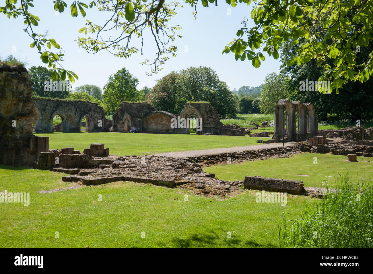 The ruins of Hailes Abbey near Winchcombe, Gloucestershire, England. UK ...