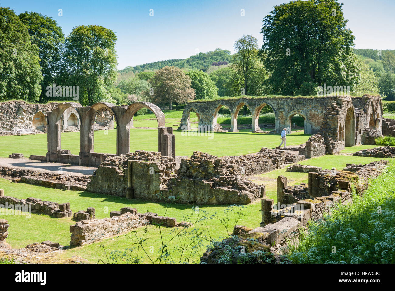 The ruins of Hailes Abbey near Winchcombe, Gloucestershire, England. UK ...