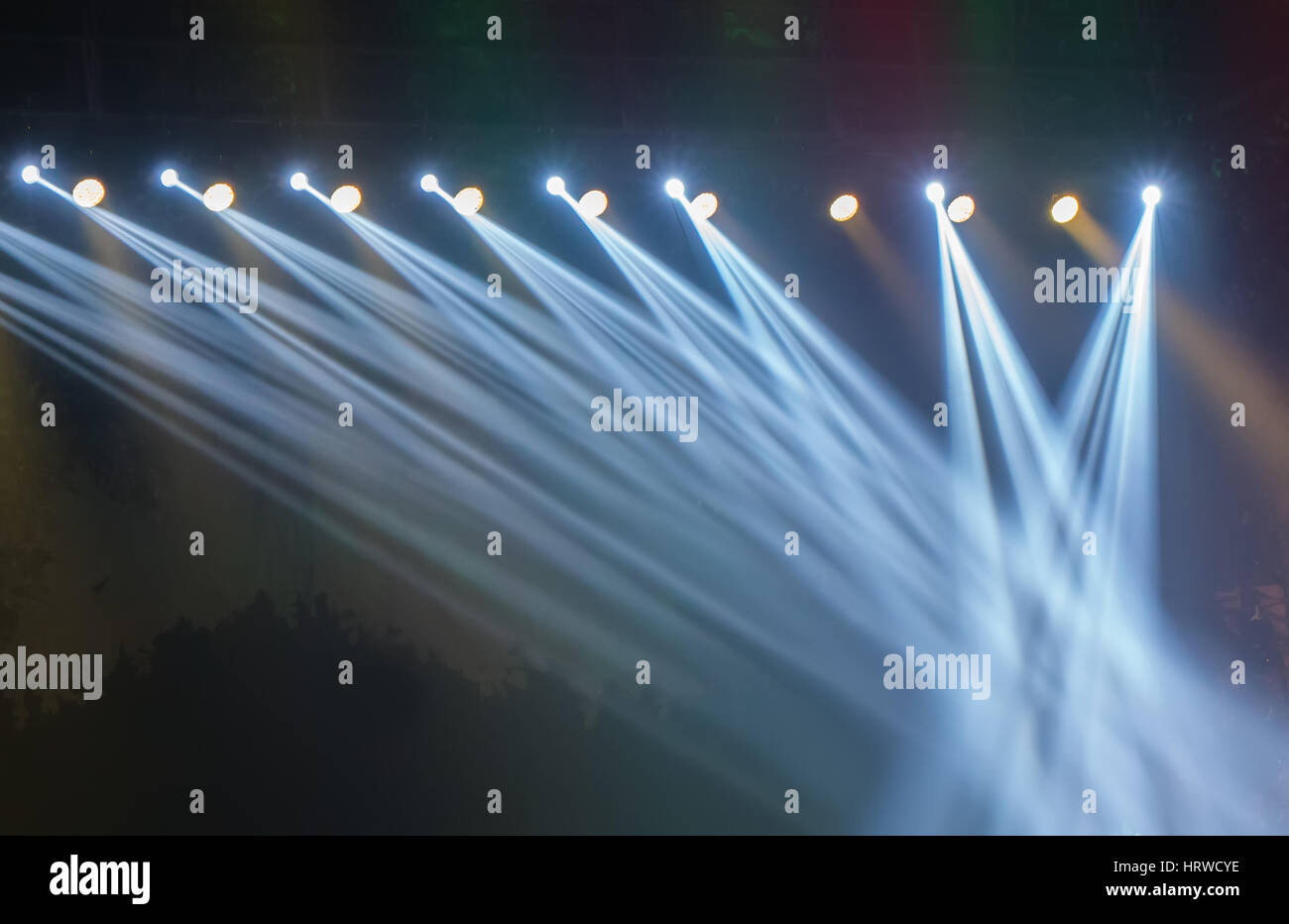 Stage Spotlight with Laser rays Stock Photo - Alamy