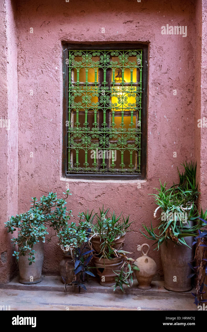 Falls of Ouzoud, Cascades d'Ouzoud, Morocco. Window at the Riad ...