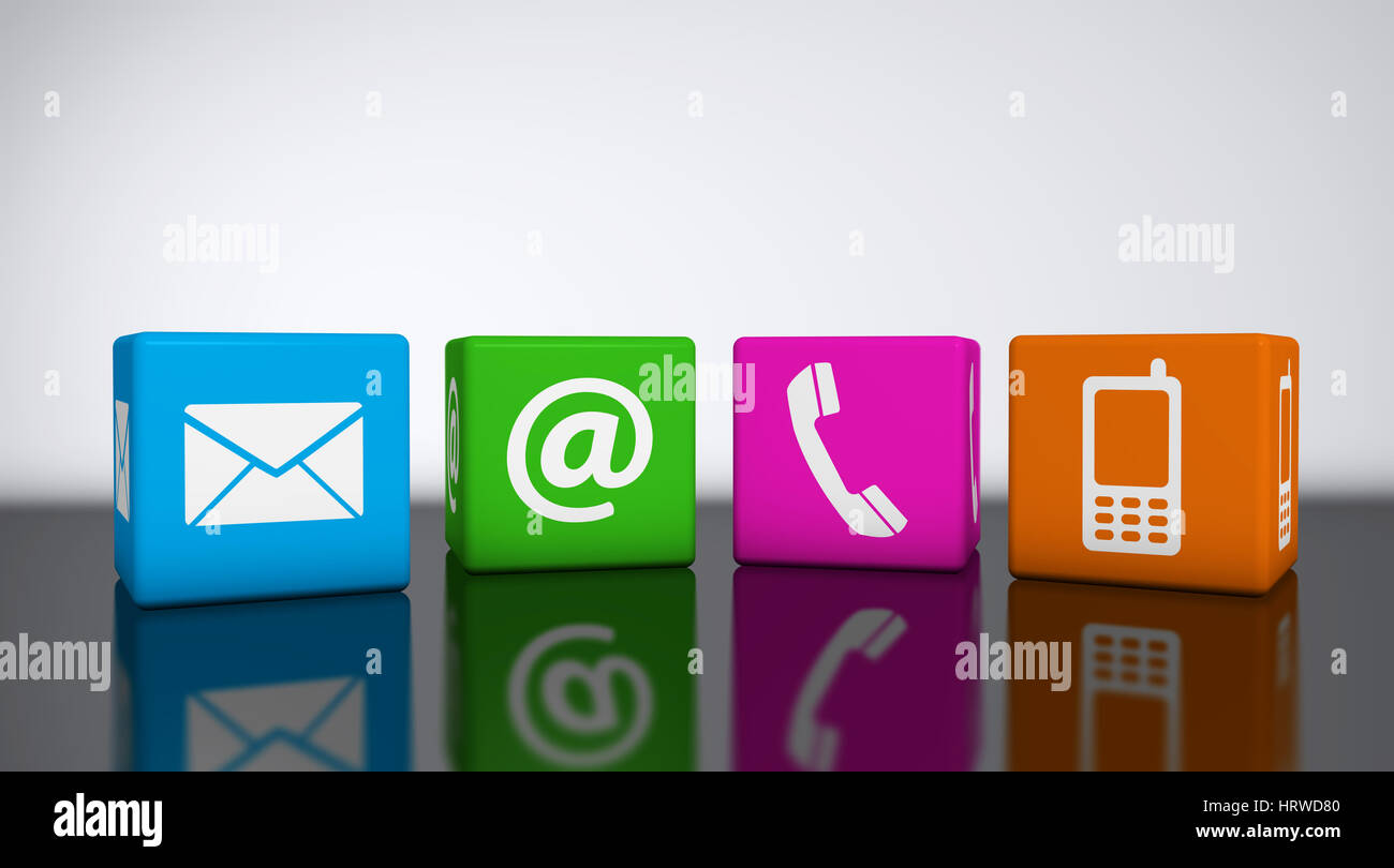 Illustration business cubes network hi-res stock photography and images ...