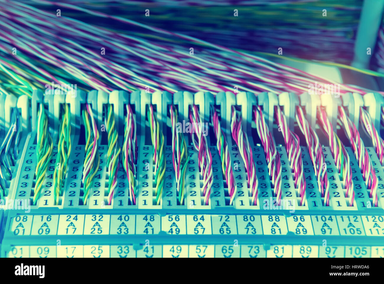 View of colorful electrical wires and cable Stock Photo - Alamy