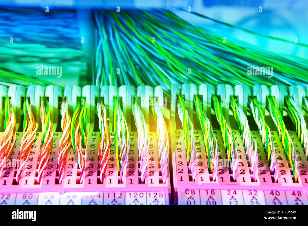 View of colorful electrical wires and cable Stock Photo - Alamy