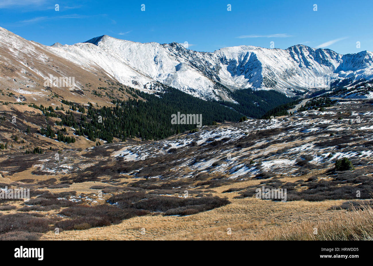 Snow-capped Rocky Mountains with in Colorado,America Stock Photo - Alamy
