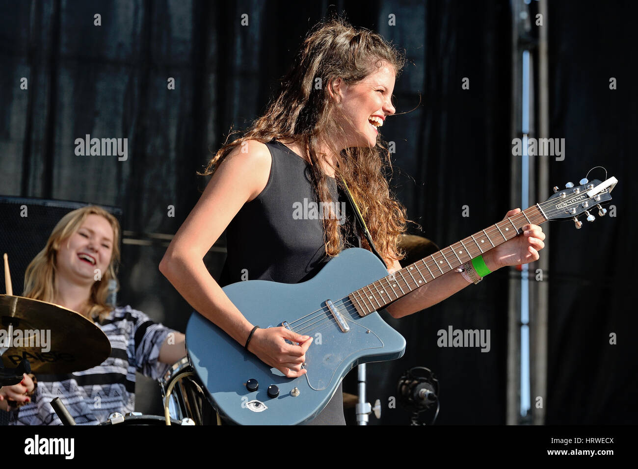 VALENCIA, SPAIN - APR 4: Hinds (band) performs at MBC Fest on April 4 ...