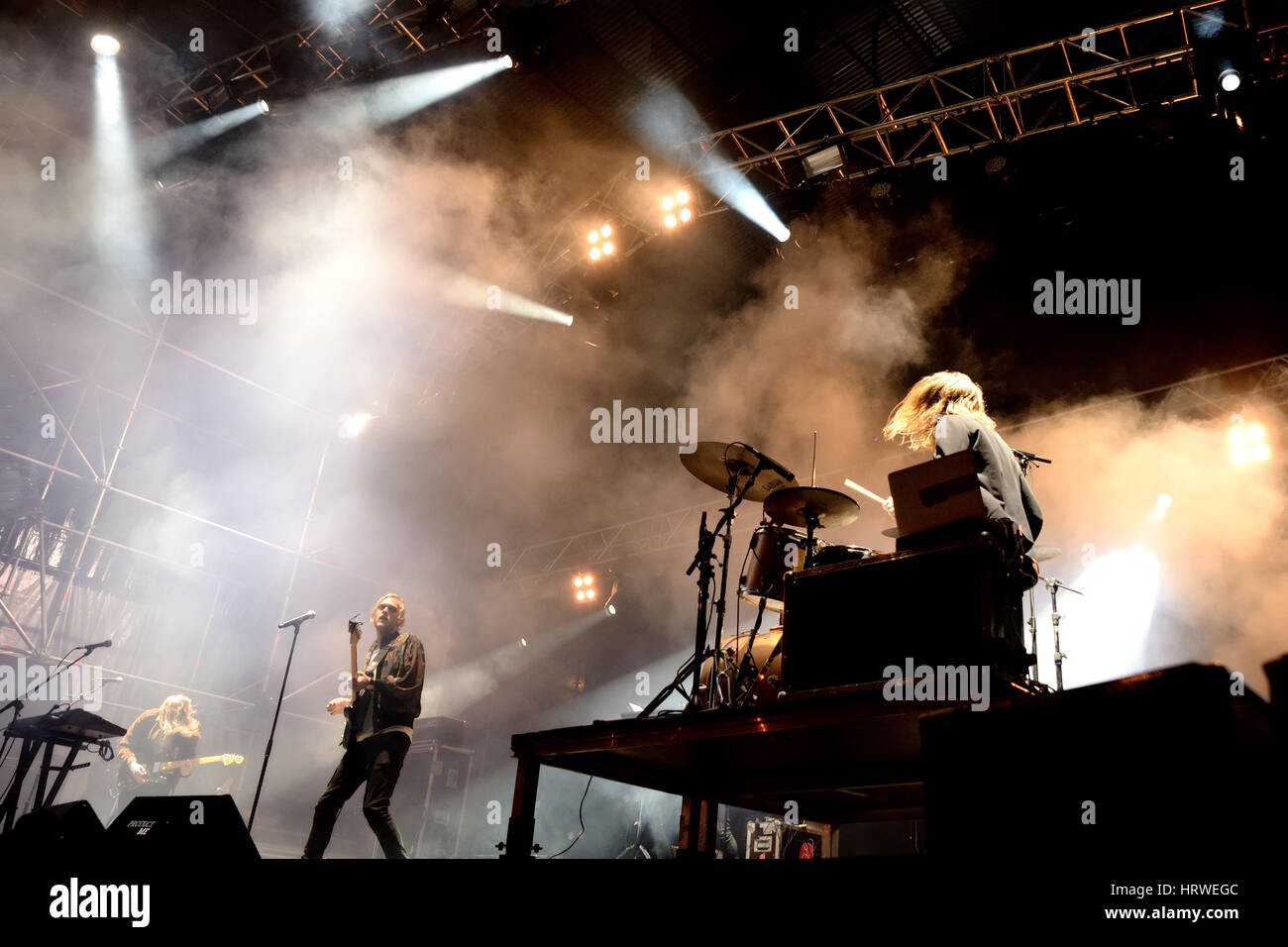 VALENCIA, SPAIN - APR 4: The Royal Concept (band) performs at MBC Fest ...