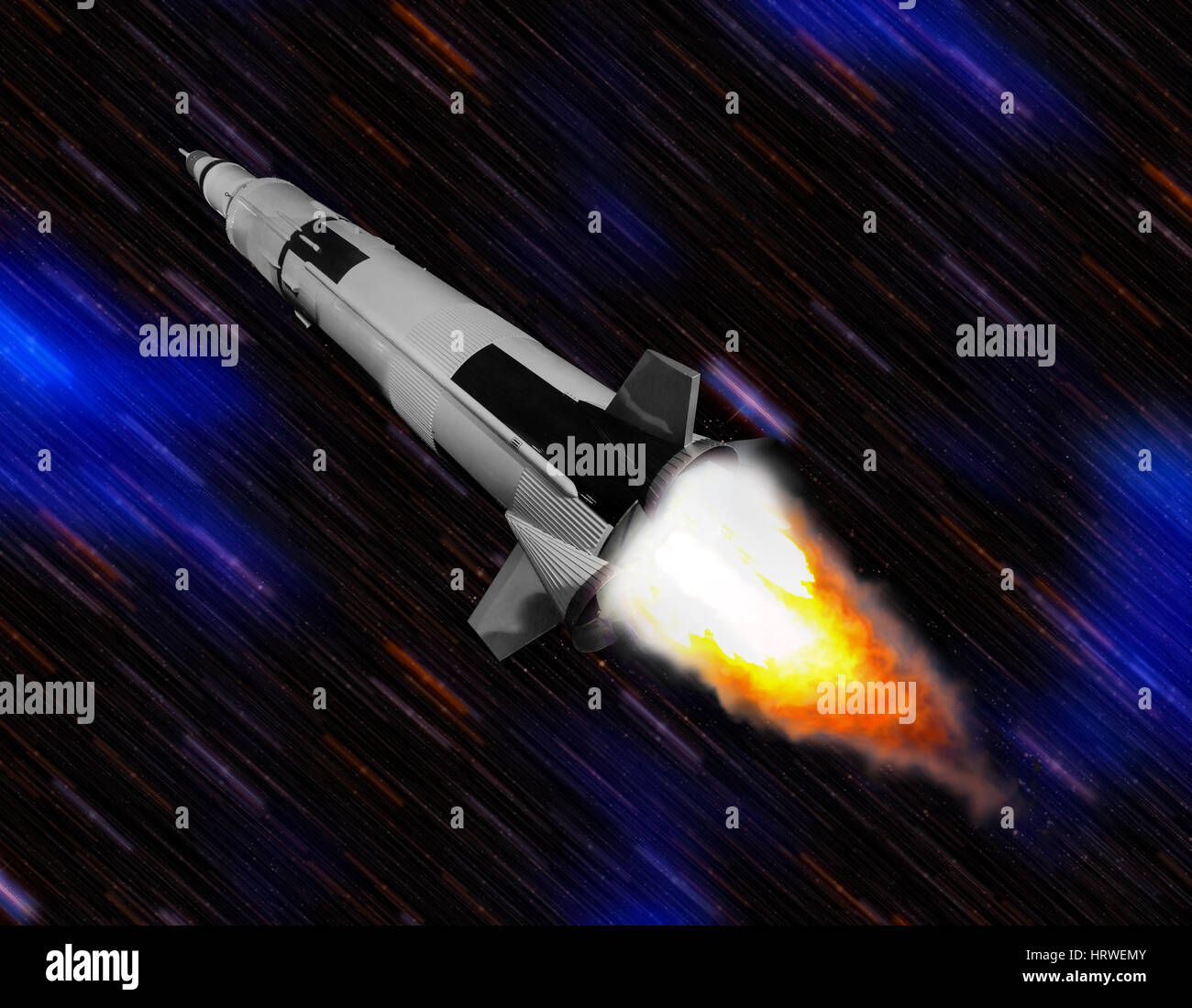 Rocket ship flame hi-res stock photography and images - Alamy
