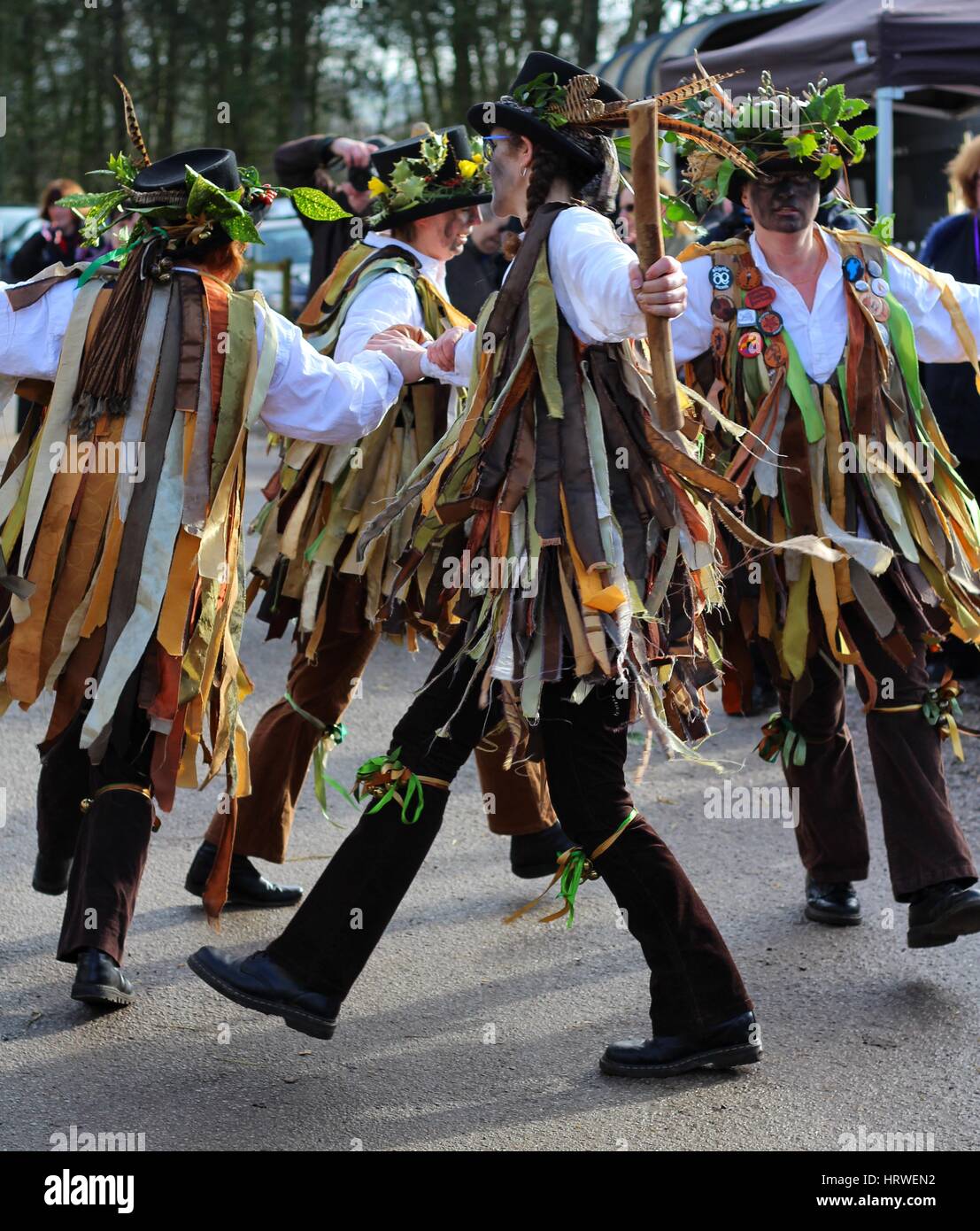 Domesday Morris dancers, morris dancers Stock Photo - Alamy