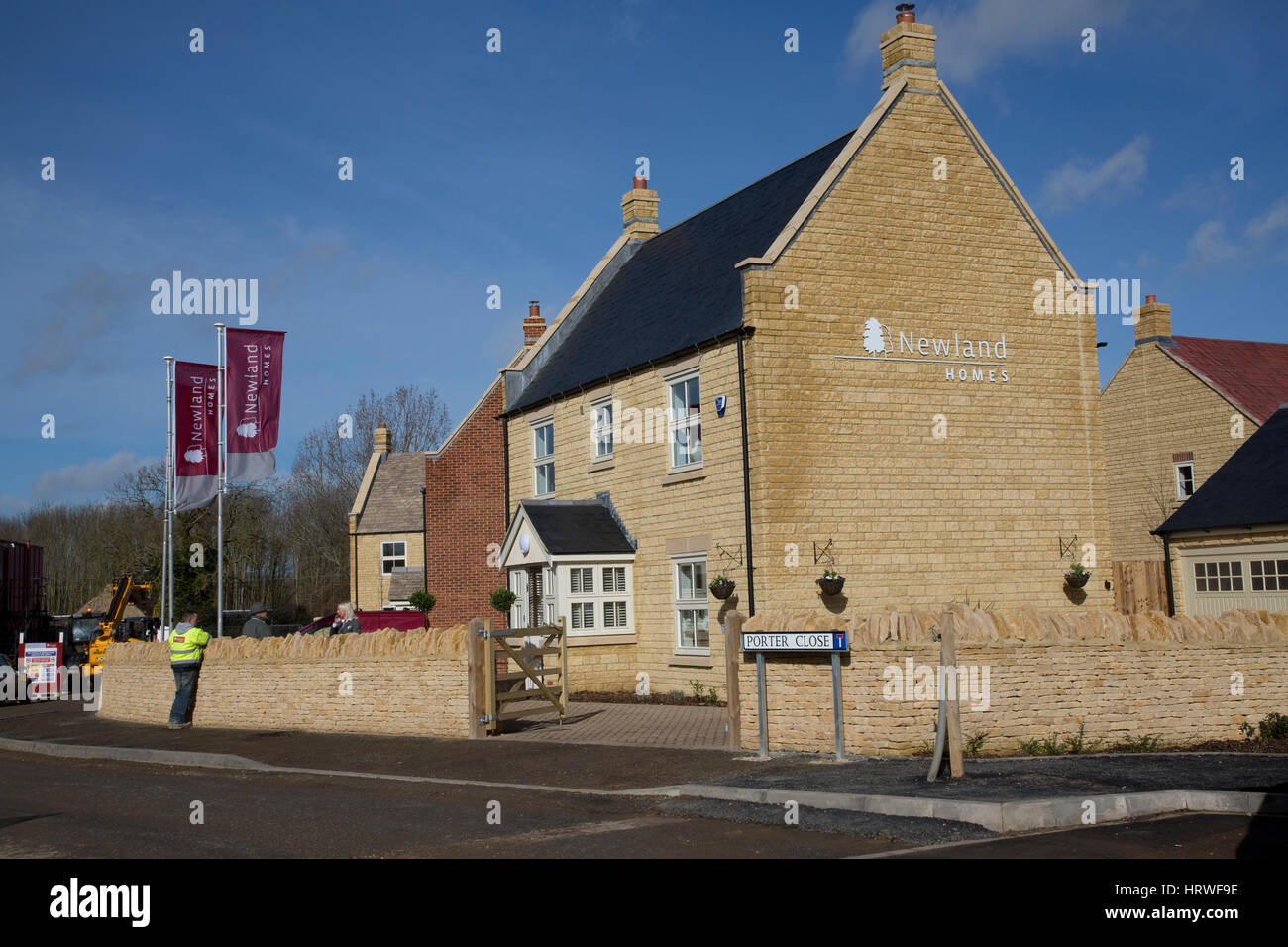 New build house uk stone hi-res stock photography and images - Alamy