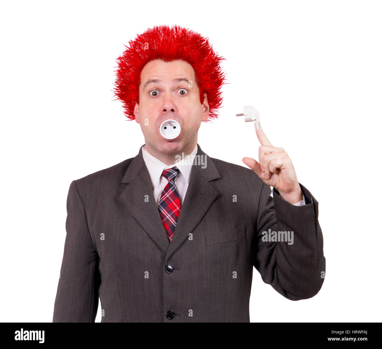 Electric shock hair hi-res stock photography and images - Alamy
