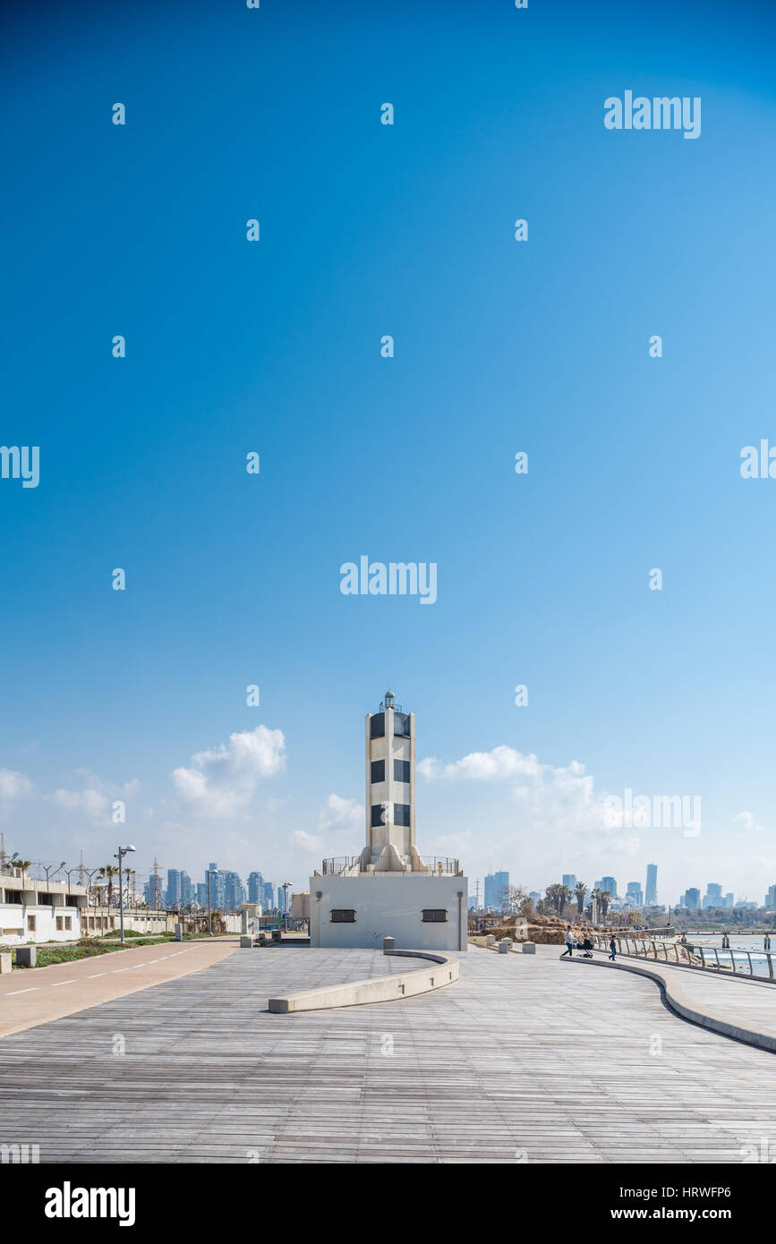 Reading lighthouse, Tel Aviv-Yafo, Israel Stock Photo - Alamy