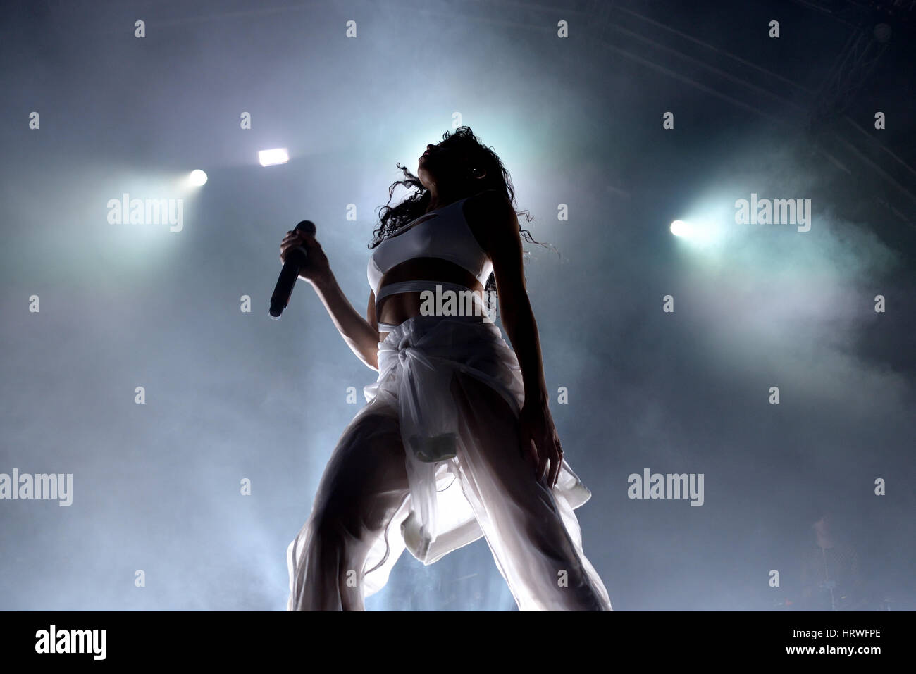 BARCELONA - JUN 20: FKA Twigs (band) in concert at Sonar Festival on ...
