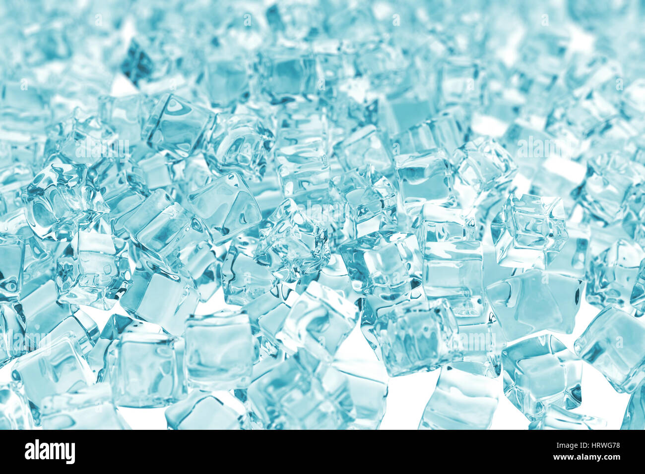 Heap of ice cubes. background of ice cubes with depth of field, 3d ...