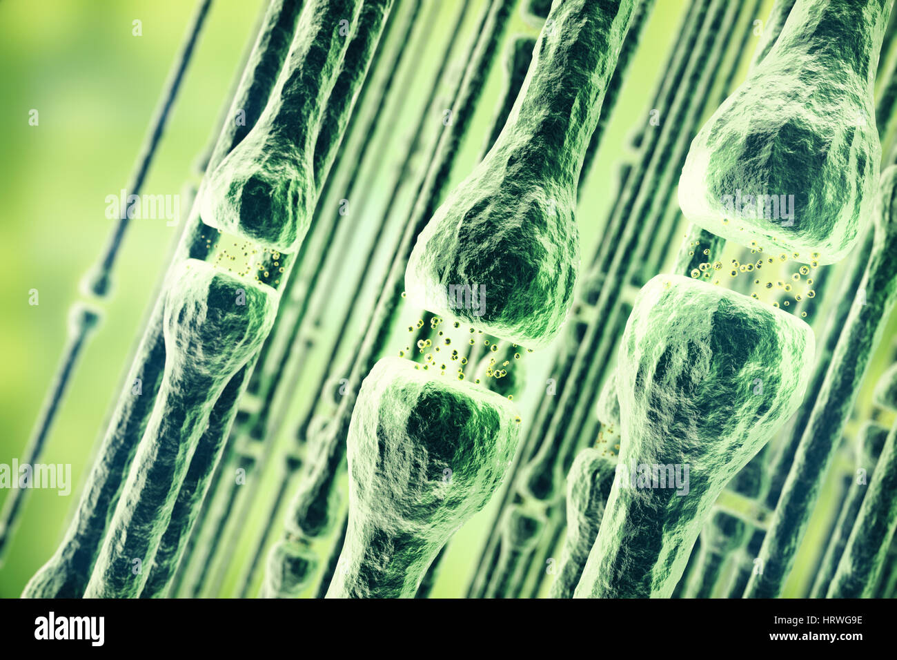 Illustration of an active receptor isolated on white background, 3d ...