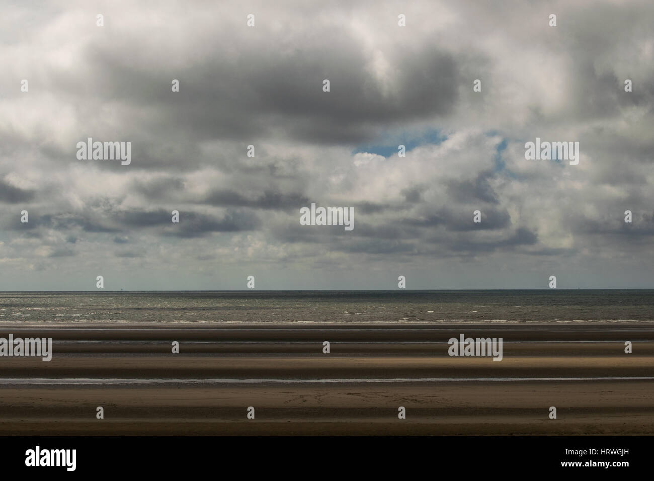 a beautiful day on the British formby beach in liverpool Stock Photo ...