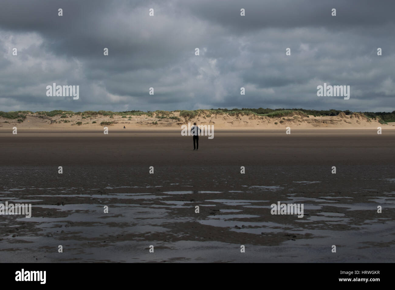 Formby Beach Landscape, Liverpool, England Stock Photo - Alamy